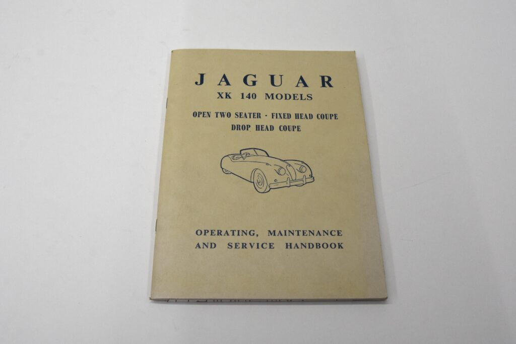 XK140 Owners Manual, Reprint (E101-2) » Noble House Classics: official Aston Martin Heritage ...